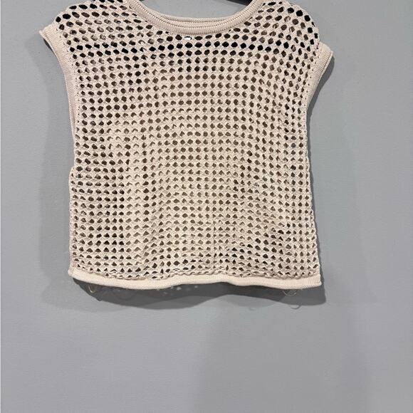 Steve Madden | Tops | Steve Madden Womens Medium Cream Crochet Women ...